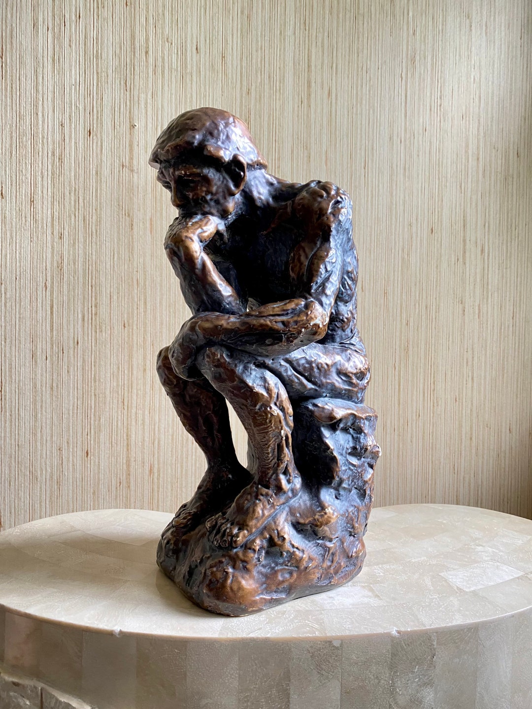 XXL Vintage Rodin Thinker Statue, Large Heavy Austin Productions ...