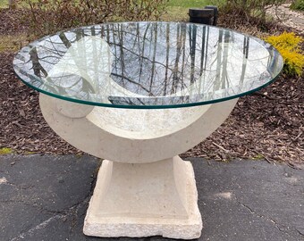 Stone Top End Table - Etsy