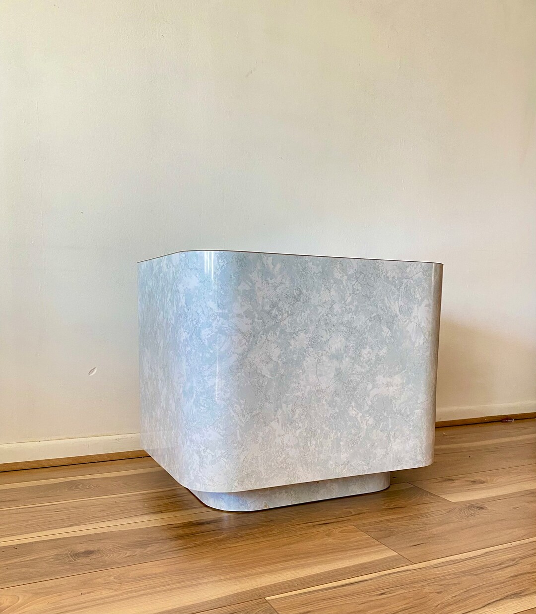 Unique Postmodern Side Table, Formica Furniture, 80s Vintage Laminate ...