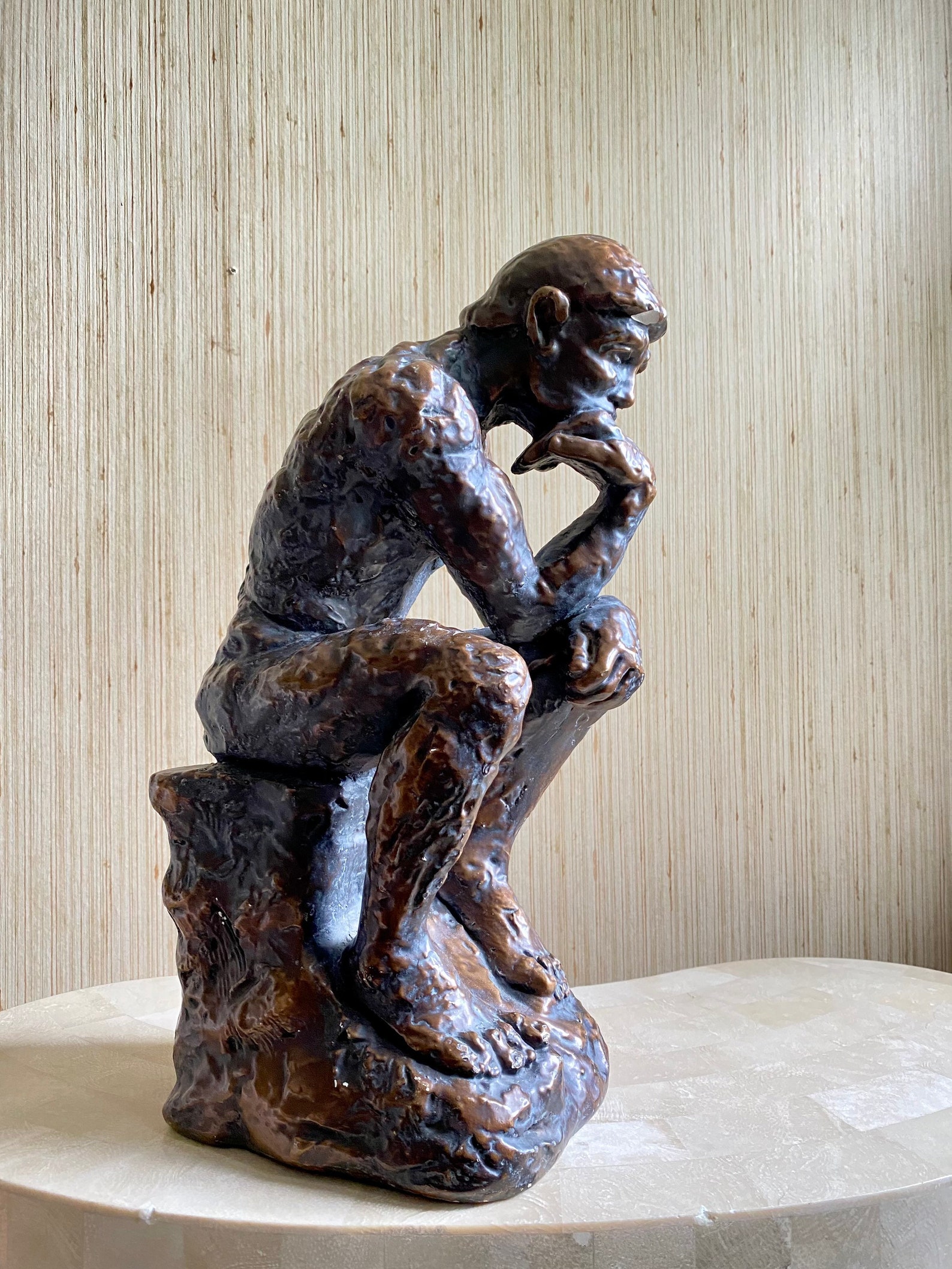 XXL Vintage Rodin Thinker Statue Large Heavy Austin - Etsy