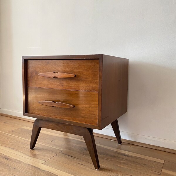 Walnut Nightstand - Etsy