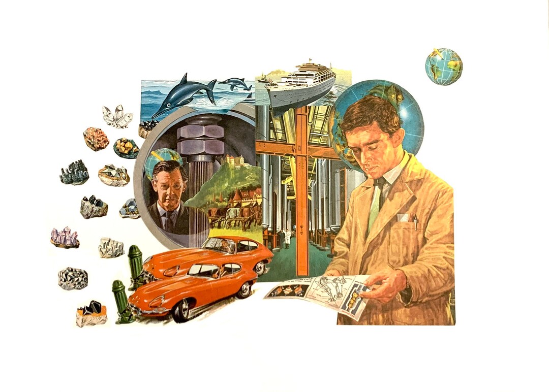 Understanding Science - A2 Paper Collage - Etsy