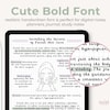 Neat Handwritten Font Bundle for Digital Notes and Digital Planning ...