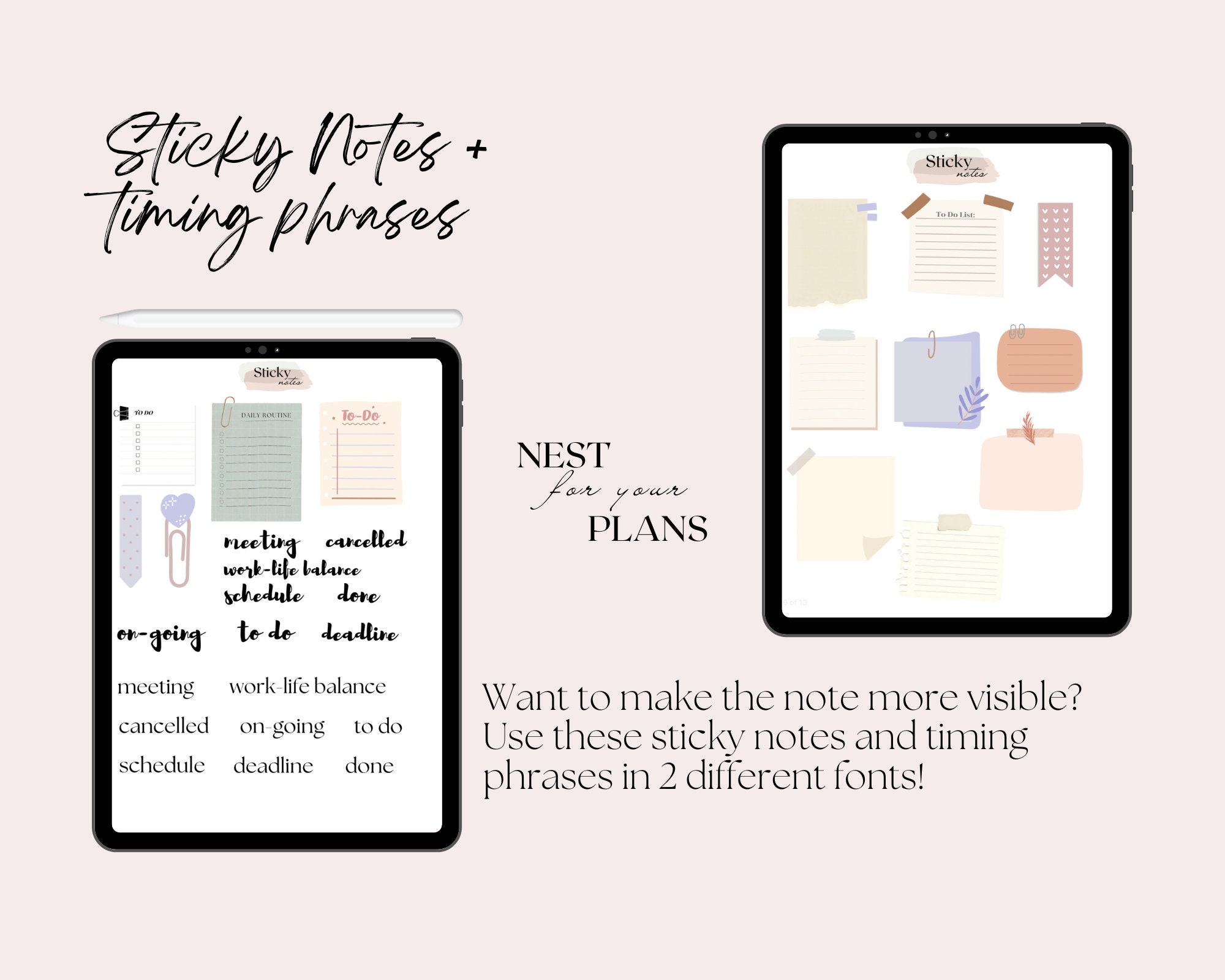 Everyday Digital Stickers Goodnotes PNG Files of Digital - Etsy