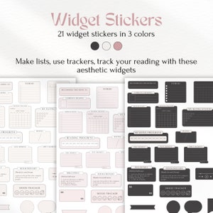 Digital Stickers for Reading Journal | Bookish Goodnotes Stickers ...