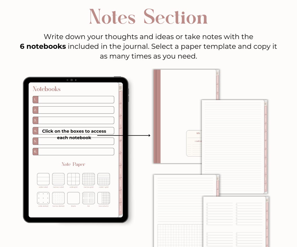 Digital Reading Journal | Classic Reading Planner for iPad | Goodnotes ...