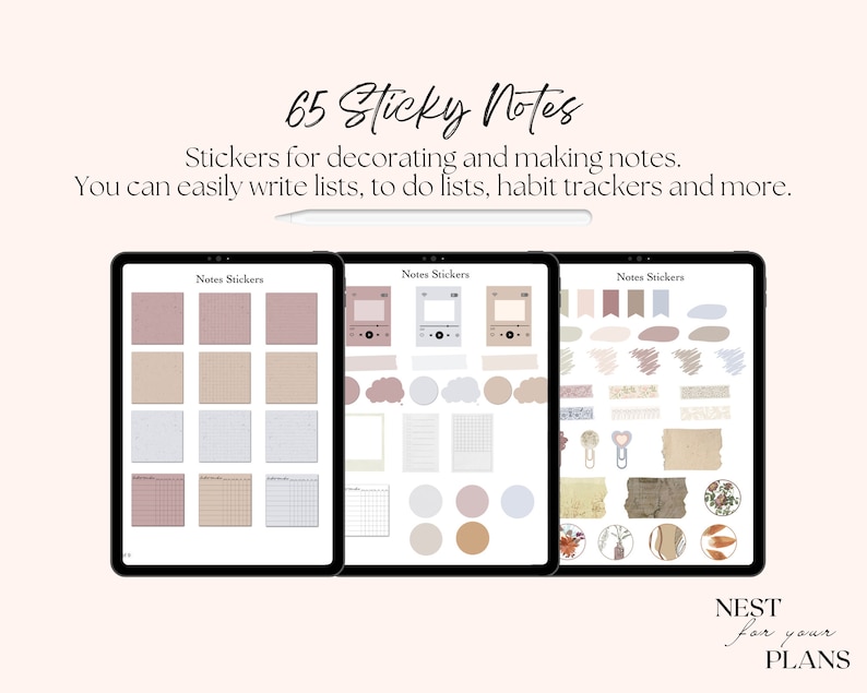 Everyday Vintage Digital Stickers Goodnotes PNG Boho - Etsy