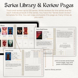 Digital Reading Journal | Horizontal Paper Texture Reading Planner for ...