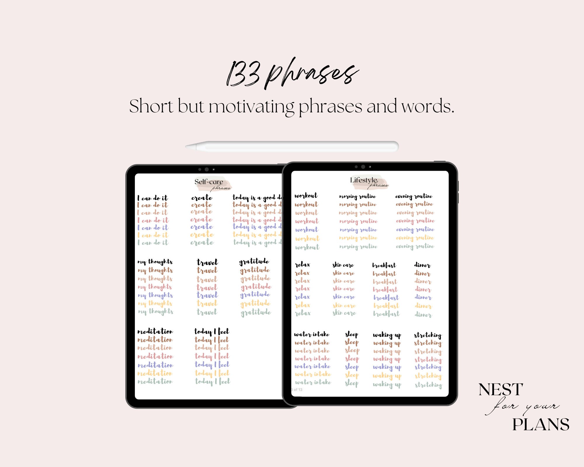 Everyday Digital Stickers Goodnotes PNG Files of Digital - Etsy