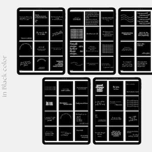 Inspirational Quotes Digital Stickers, That Girl Quotes, Black White ...