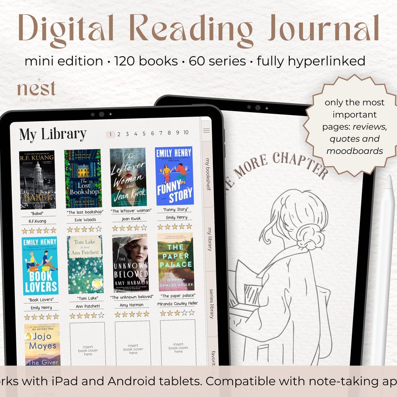 Reading Tracker for Phone - Etsy