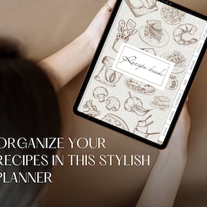 Digital Recipe Book, Digital Weekly Meal Planner, Goodnotes Cookbook ...