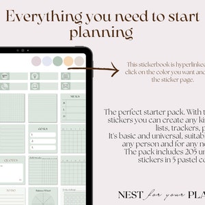 Everyday Basic Digital Stickers Pack, Goodnotes Stickerbook, Widgets ...