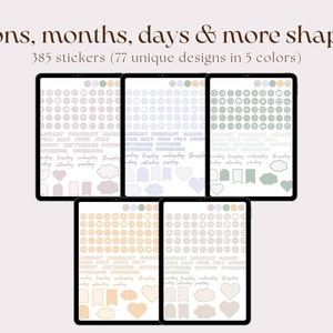 Everyday Basic Digital Stickers Pack, Goodnotes Stickerbook, Widgets ...