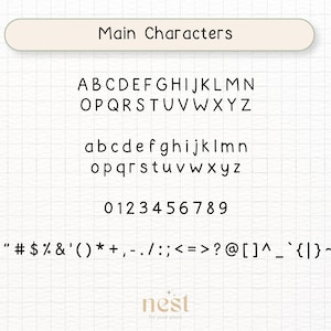 Cute Handwritten Font for Digital Notes, Planning, Journaling ...