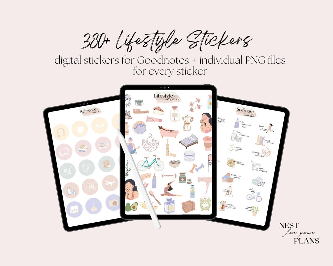 Everyday Digital Stickers Goodnotes, PNG Files of Digital Stickers ...