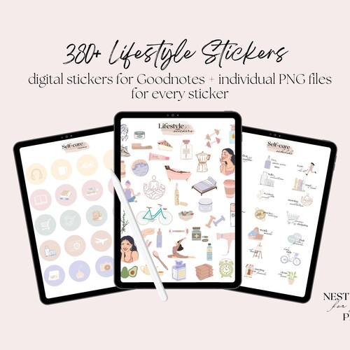 Everyday Digital Stickers Goodnotes PNG Files of Digital - Etsy