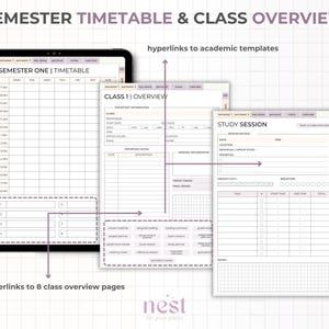 Digital Student Planner | Undated iPad Academic Planner | College ...