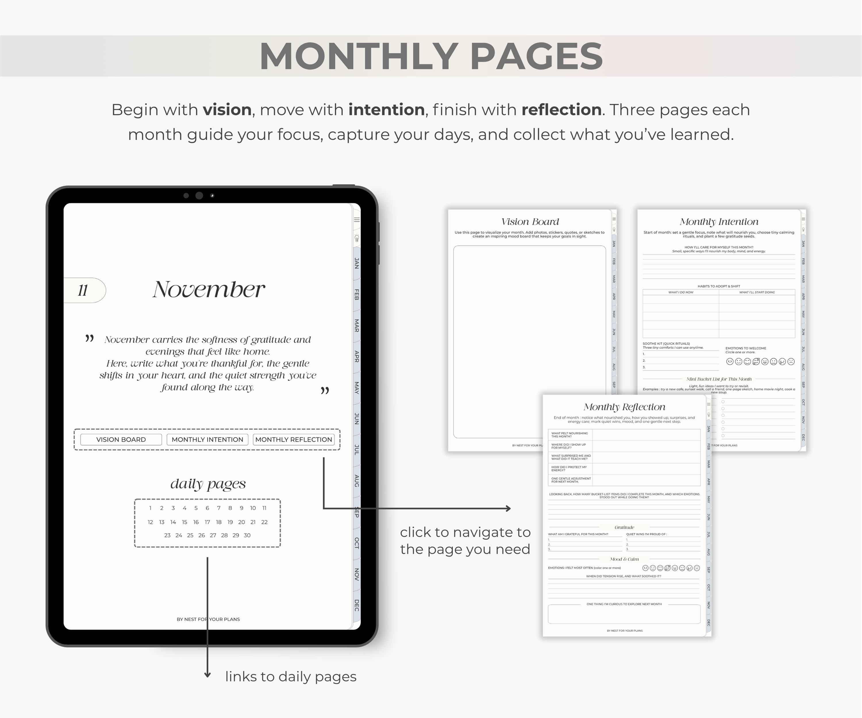 Digital Daily Journal With Prompts for iPad and Android. Undated ...