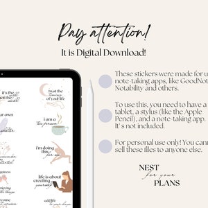 84 Inspirational Digital Stickers, Motivational iPad Stickers ...