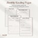 Digital Reading Journal | Classic Paper Texture Reading Planner for ...