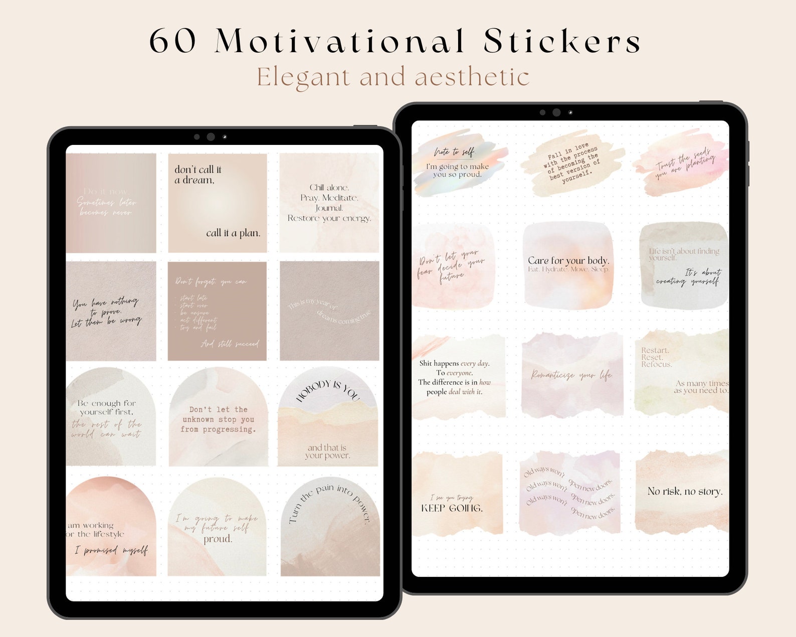 Inspirational Quotes Digital Stickers That Girl Quotes - Etsy