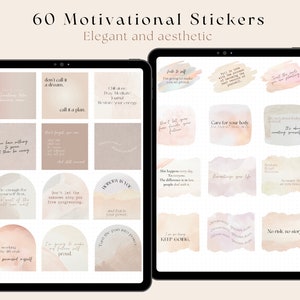 Inspirational Quotes Digital Stickers, That Girl Quotes, Elegant ...