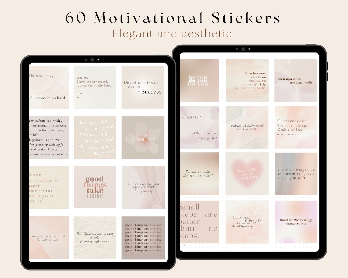 Inspirational Quotes Digital Stickers That Girl Quotes - Etsy