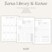 Printable Reading Journal | Minimal Book Review Page | PDF Book Planner ...