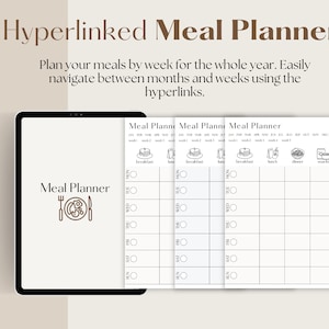 Digital Recipe Book, Digital Weekly Meal Planner, Goodnotes Cookbook ...