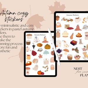 Autumn Everyday Digital Stickers Goodnotes, PNG Pumpkin Fall Stickers ...