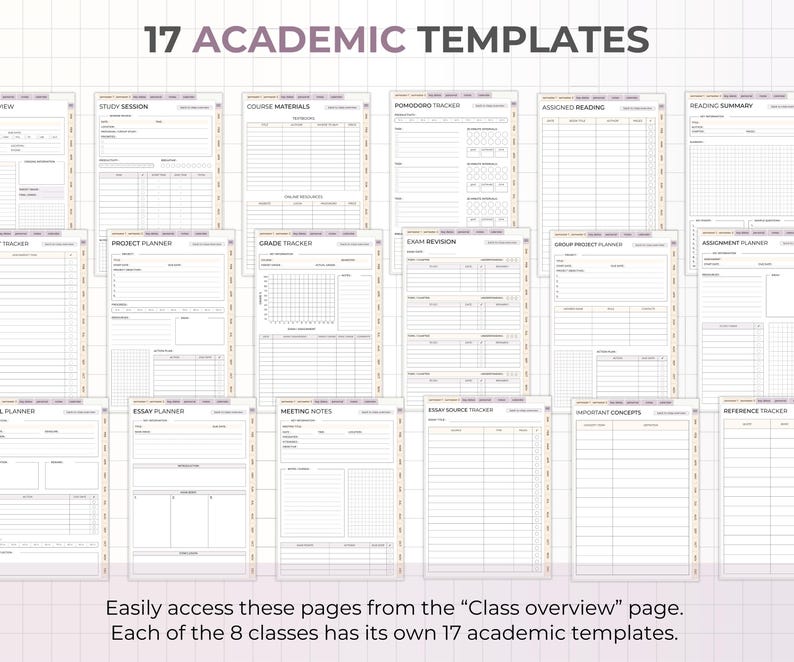 Digital Student Planner | Undated iPad Academic Planner | College ...
