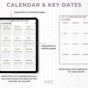 Digital Student Planner | Undated iPad Academic Planner | College ...