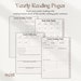 Digital Reading Journal | Classic Paper Texture Reading Planner for ...