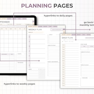 Digital Student Planner | Undated iPad Academic Planner | College ...