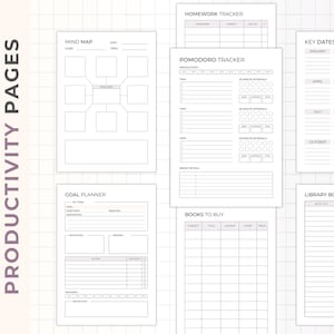 Student Planner Printable Bundle | Academic Planner | Tracker for ...