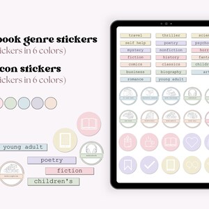 Book Lovers Digital Stickers | Romance Lovers Stickers | Pastel Bookish ...