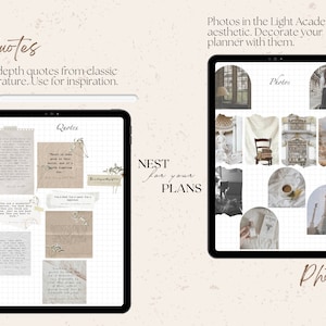 Light Academia Digital Stickers, Vintage Goodnotes Stickerbook, Dark ...