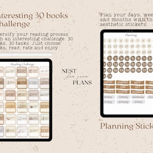 Vintage Bookish Digital Stickers, Book Lover Goodnotes Stickerbook, PNG ...