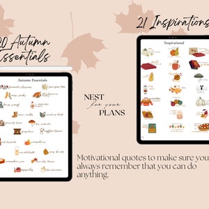 Autumn Everyday Digital Stickers Goodnotes, PNG Pumpkin Fall Stickers ...