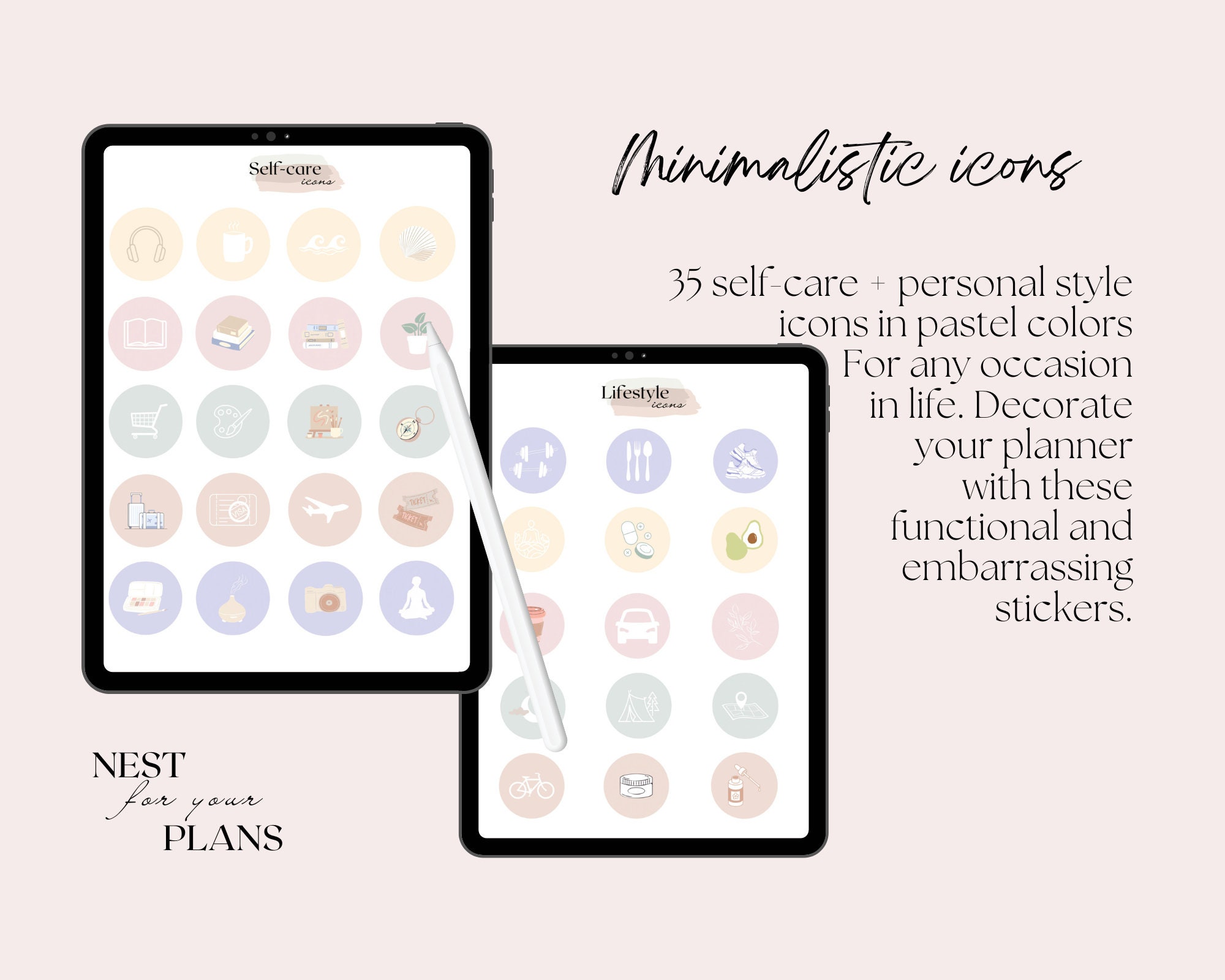 Everyday Digital Stickers Goodnotes PNG Files of Digital - Etsy