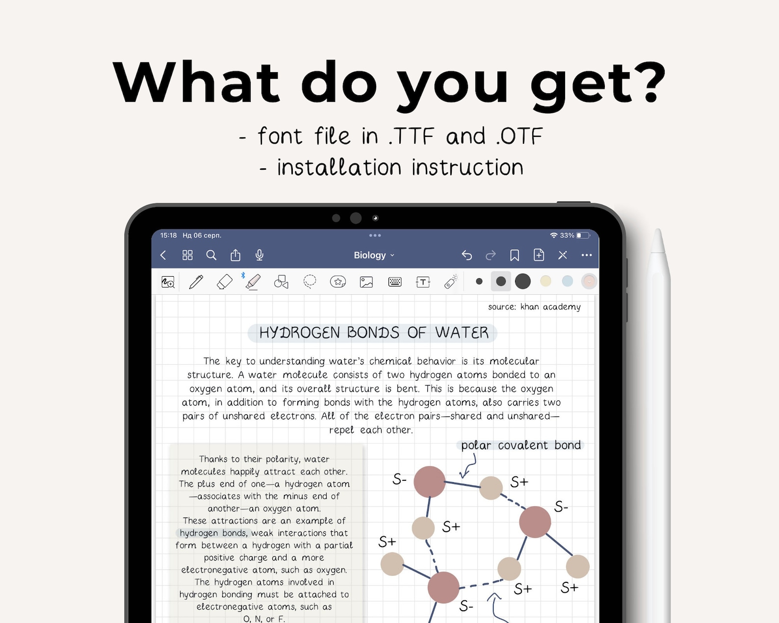Cozy Handwritten Font for Digital Notes and Digital Planning Cute ...