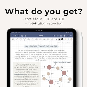 Cozy Handwritten Font for Digital Notes and Digital Planning | Cute ...