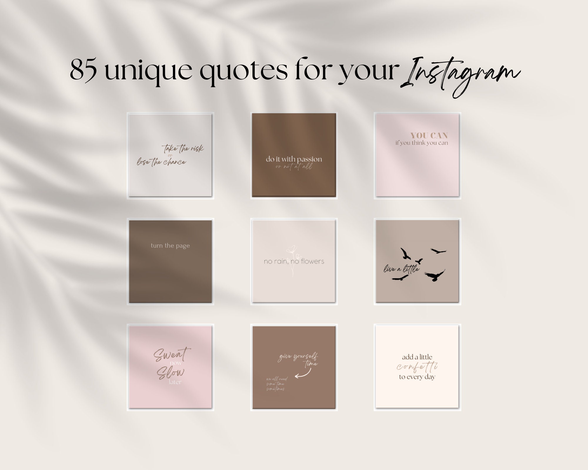 170 Instagram Quotes Template | Editable Instagram Templates | Minimal ...