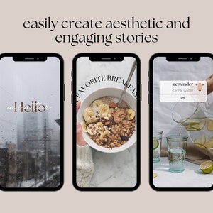 120+ Everyday Story Stickers, Basic Stories Templates, Black and White ...