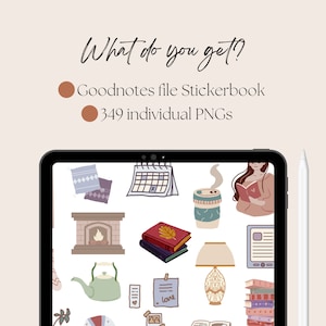 Book Lover Digital Stickers Goodnotes, PNG Reading Stickers, Books ...