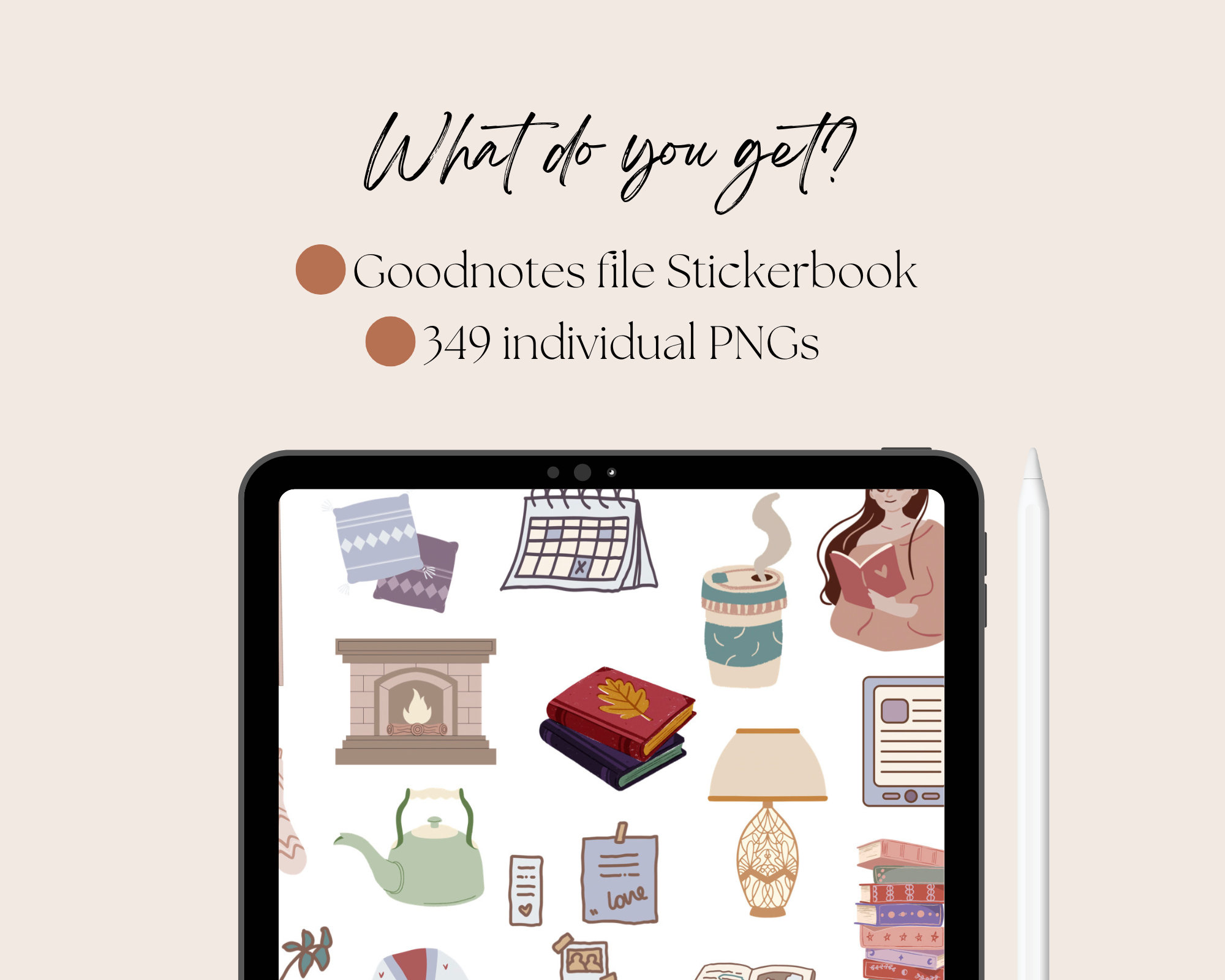 Book Lover Digital Stickers Goodnotes PNG Reading Stickers - Etsy