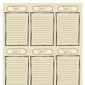 Rough Draft Seating Chart - Printable, Downloadable, Goodnotes ...