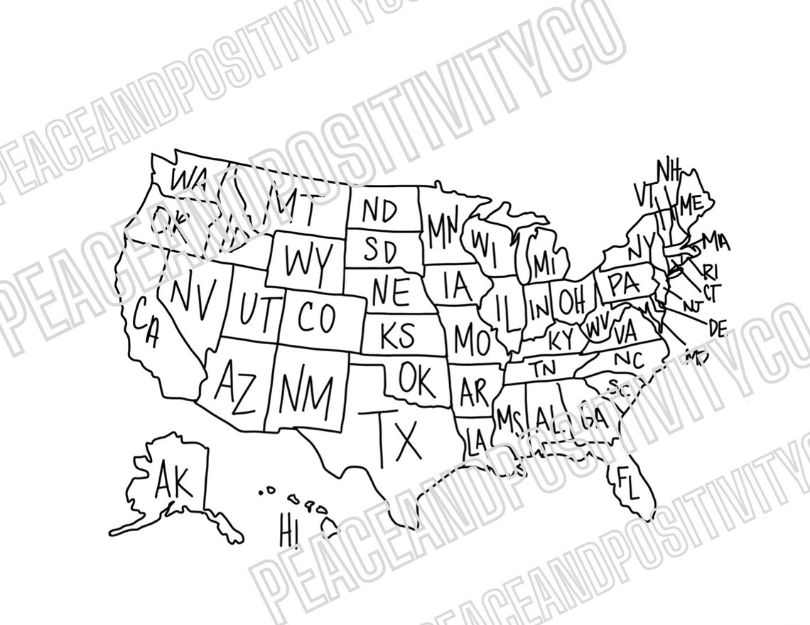 Small Business Printable Sales Map -- Instant Download !! - Etsy