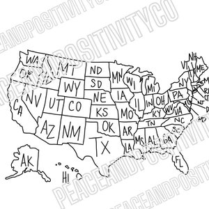 Small Business Printable Sales Map -- Instant Download !! - Etsy